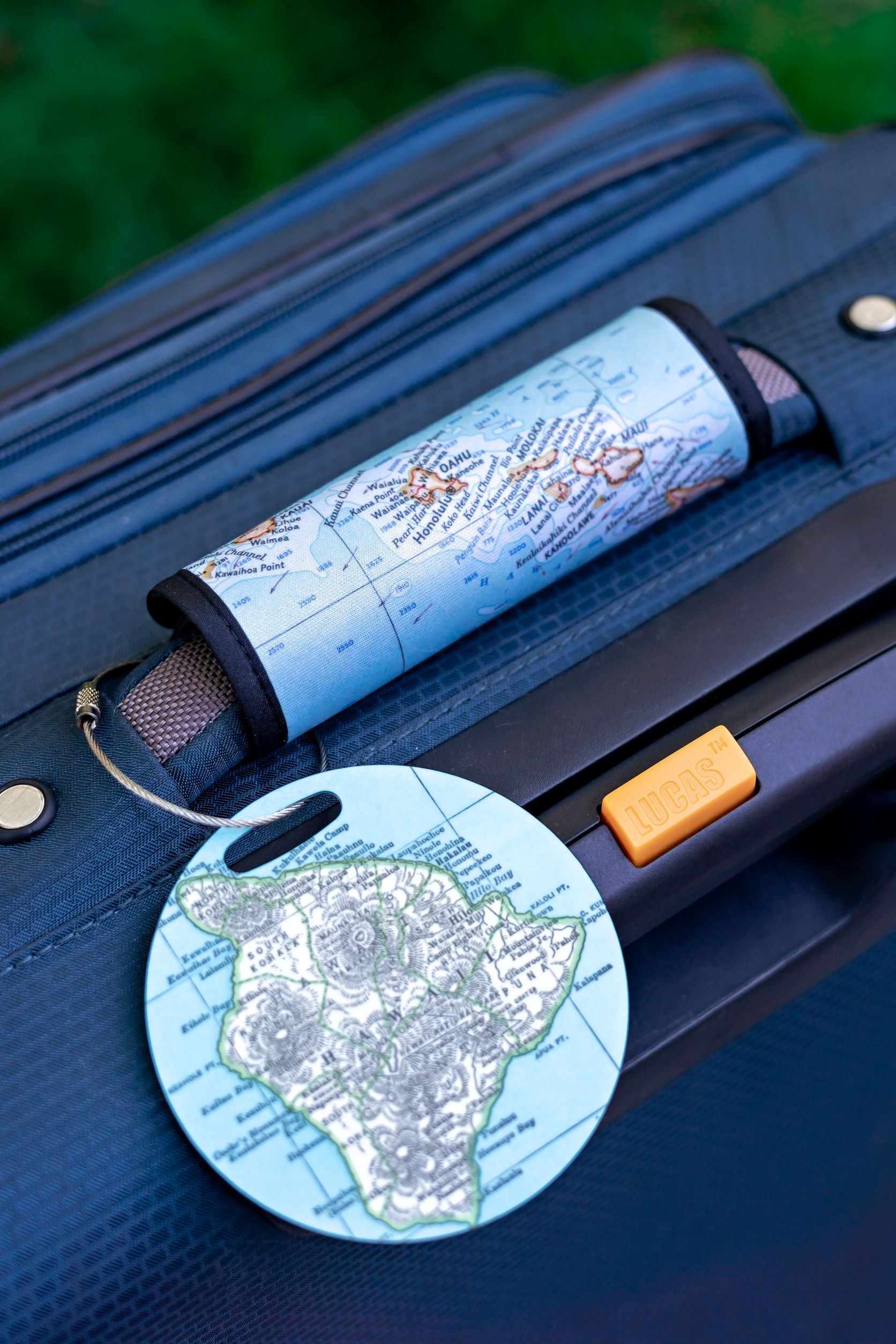 Custom Map Luggage Tag | Personalized Travel Suitcase Tag | Daisy Mae ...